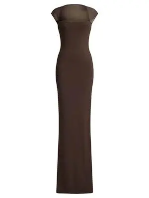 Ralph Lauren Jersey Waverley Maxi Dress - Blue