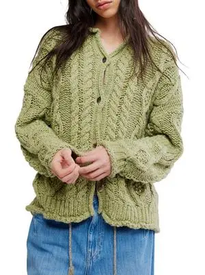 FREE PEOPLE Free People Opal Cable Knit Cardigan