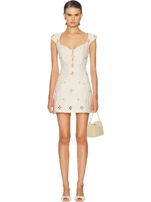 MIRROR PALAIS Maria Micro Dress - Leite