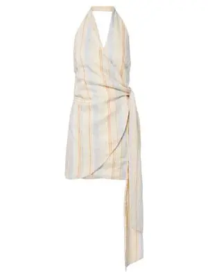 SIR. Pernille Striped Wrap Dress - Multicoloured