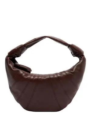 LEMAIRE Fortune Croissant Small Leather Shoulder Bag - Brown