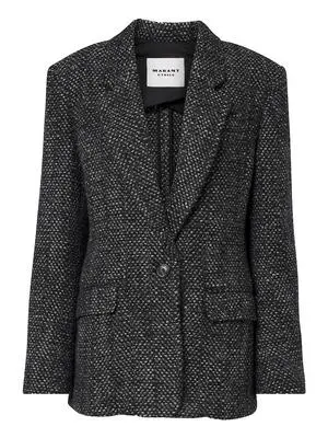 MARANT ETOILE Parly Herringbone Jacket - Grey