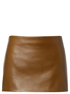 KHAITE Khaite Jett Leather Miniskirt