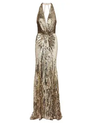 Jenny Packham Lisette Embellished Gown - Gold