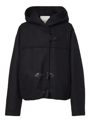 Isabel Marant Étoile Trixie Wool And Cashmere Hooded Jacket - Blue