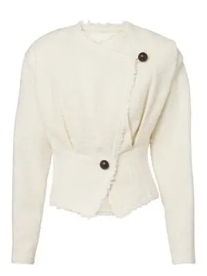 Isabel Marant Étoile Isabel Marant Suna Wool And Alpaca-Blend Bouclé Jacket White