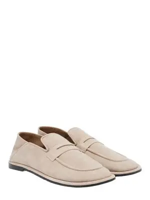 A.emery Clarence Suede Penny Loafers - Grey