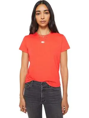 MOTHER The Lil Goodie Goodie Mandarin T-shirt - Red