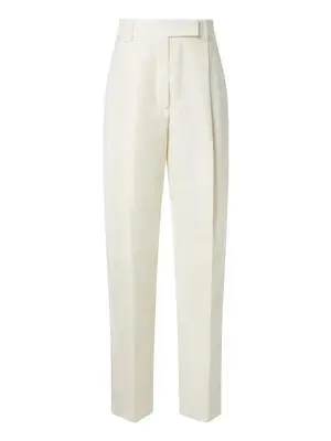 RÓHE Daria Virgin Wool Tapered Pants - White