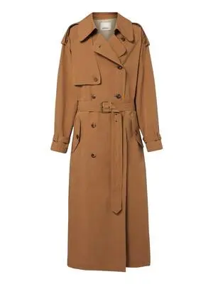 Isabel Marant Étoile Violette Cotton And Linen Trench Coat - Brown