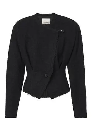 Isabel Marant Étoile Suna Wool And Alpaca-blend Boucle Jacket - Black