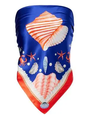 Retrofete Alivia Silk Bandeau Top - Multicoloured