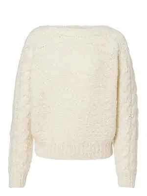 Isabel Marant Étoile Ponara Wool-blend Sweater - White