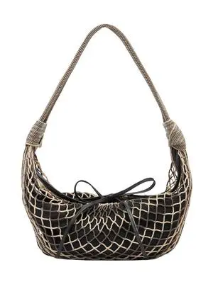 LEMAIRE Fortune Croissant Small Net Shoulder Bag - Beige