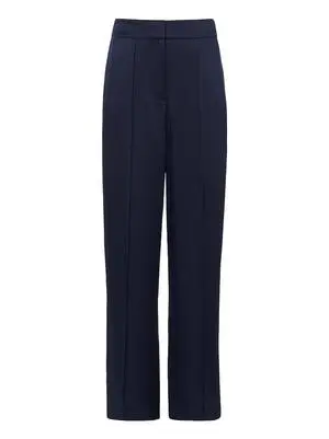 Simkhai Kyra High-rise Satin Wide-leg Pants - Blue
