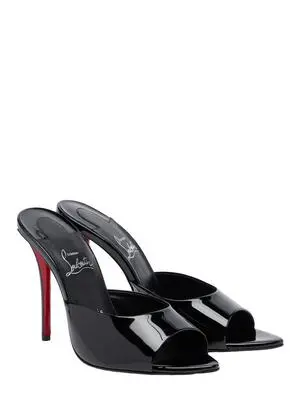 CHRISTIAN LOUBOUTIN Miss Z Leather Mules - Black