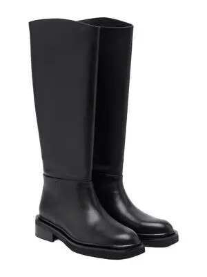 A.emery Jude Leather Knee-high Boots - Black