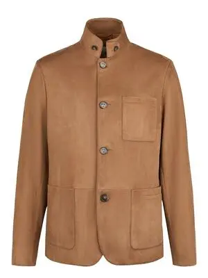 TOD'S Castello Jacket In Pashmy Suede - Brown