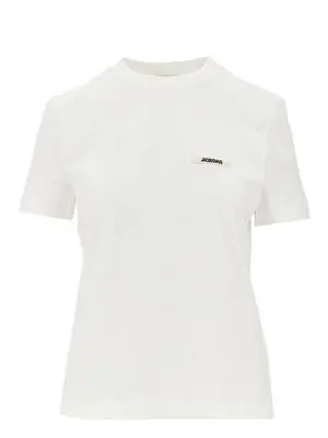 Jacquemus Gros Grain Cotton T-shirt - White