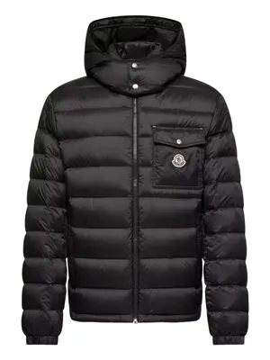 Moncler Short Verith Down Jacket With Hood - Black