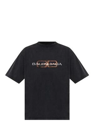 BALENCIAGA Medium Fit Faded Washed T-shirt
