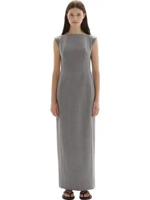JOAEN Kelli Maxi Dress In Australian Merino - Grey