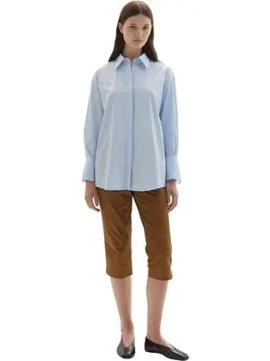 JOAEN Lowell Shirt In Premium Italian Cotton - Powder Blue
