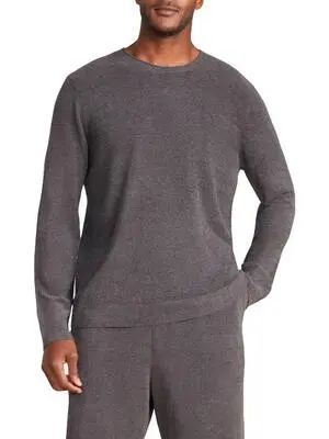 Barefoot Dreams Cozychic Ultra Lite Crewneck Lounge Top - Carbon