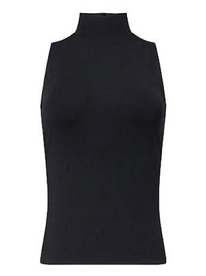 ME+EM High-neck Sleeveless Stretch-jersey Top - Black