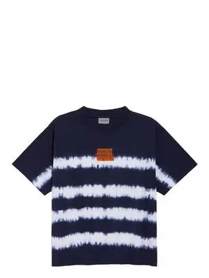 Balenciaga T-shirt Taped And Dyed Medium Fit In Dry Jersey - Blue