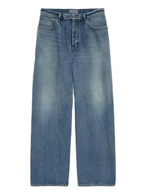 Balenciaga Baggy Jeans In Organic Japanese Denim - Blue