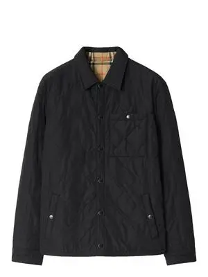 Burberry Reversible Quilted Nylon Overshirt - Black