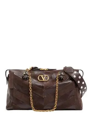 Valentino Garavani Medium Shoulder Bag Panthea - Brown
