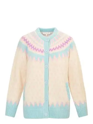 LoveShackFancy Re-edition Alpaca-blend Boyfriend Cardigan - Ivory