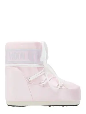 LoveShackFancy Moon Boot Icon Low Rose Pearly Boots - Pink