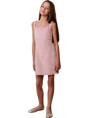 LoveShackFancy Lace Trimmed Mini Dress - Pink