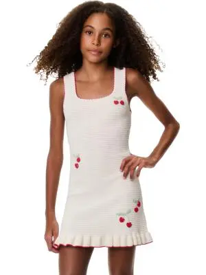 LoveShackFancy Tween Ottie Cherry Dress - Cherry Sail