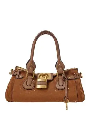 Chloé Paddington Suede Shoulder Bag - Multicolor