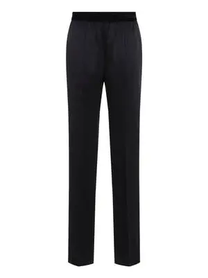 TOM FORD Silk Satin Pajama Pants With Stretch - Black
