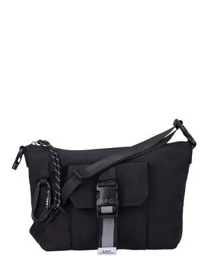 A.p.c. 100% Nylon Cross Body Bag - Nero