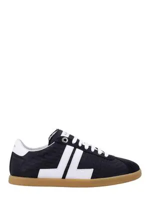 LANVIN The Glen Quilted Technical Low-top Sneakers - Nero