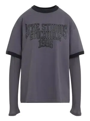 Acne Studios Acne Studios Long Sleeve Layered T-shirt Grey