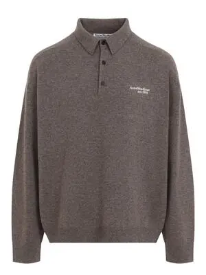 Acne Studios Wool Polo Sweater - Brown