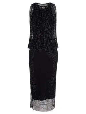 Sportmax Sleek Knit Dress For In Polyester Elastane & Viscose - Nero
