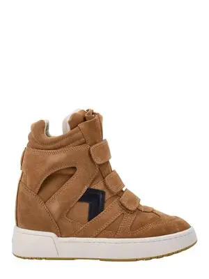 Isabel Marant Étoile ISABEL MARANT High-Top Wedge Sneaker Boots Cogna/black