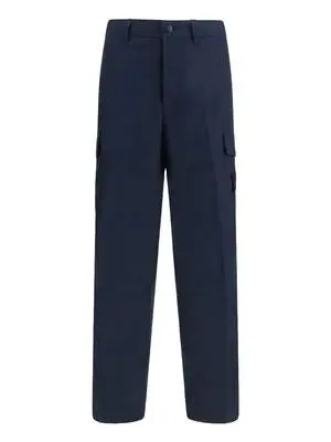 Stone Island Cargo Cotton Trousers - Navyblue