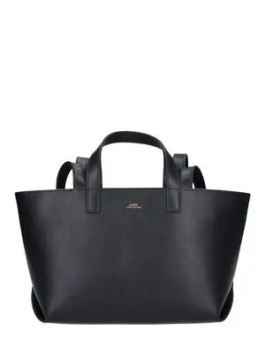 A.p.c. Leather Shoulder Bag - Black