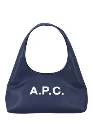 A.p.c. A.P.C. Ninon Tote Bag With Logo Detail Blu