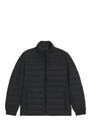 BOSS Packable Water-repellent Padded Jacket With Logo Badge - Black
