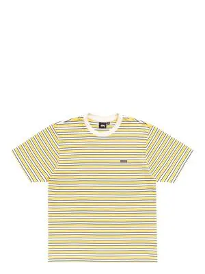 StÜssy Beach Stripe T-shirt - Yellow